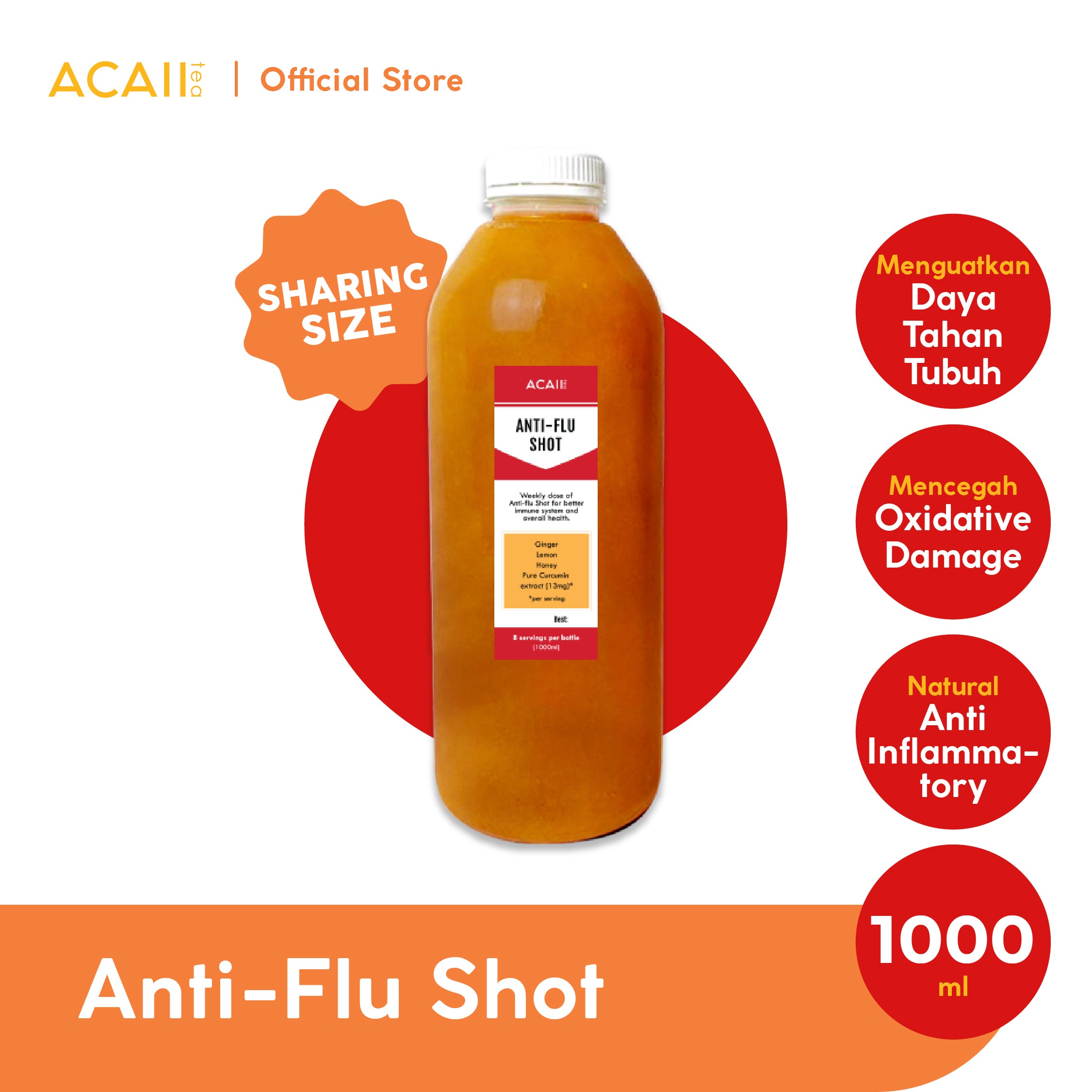 Anti-Flu Shot 1000ml – Acaii Tea