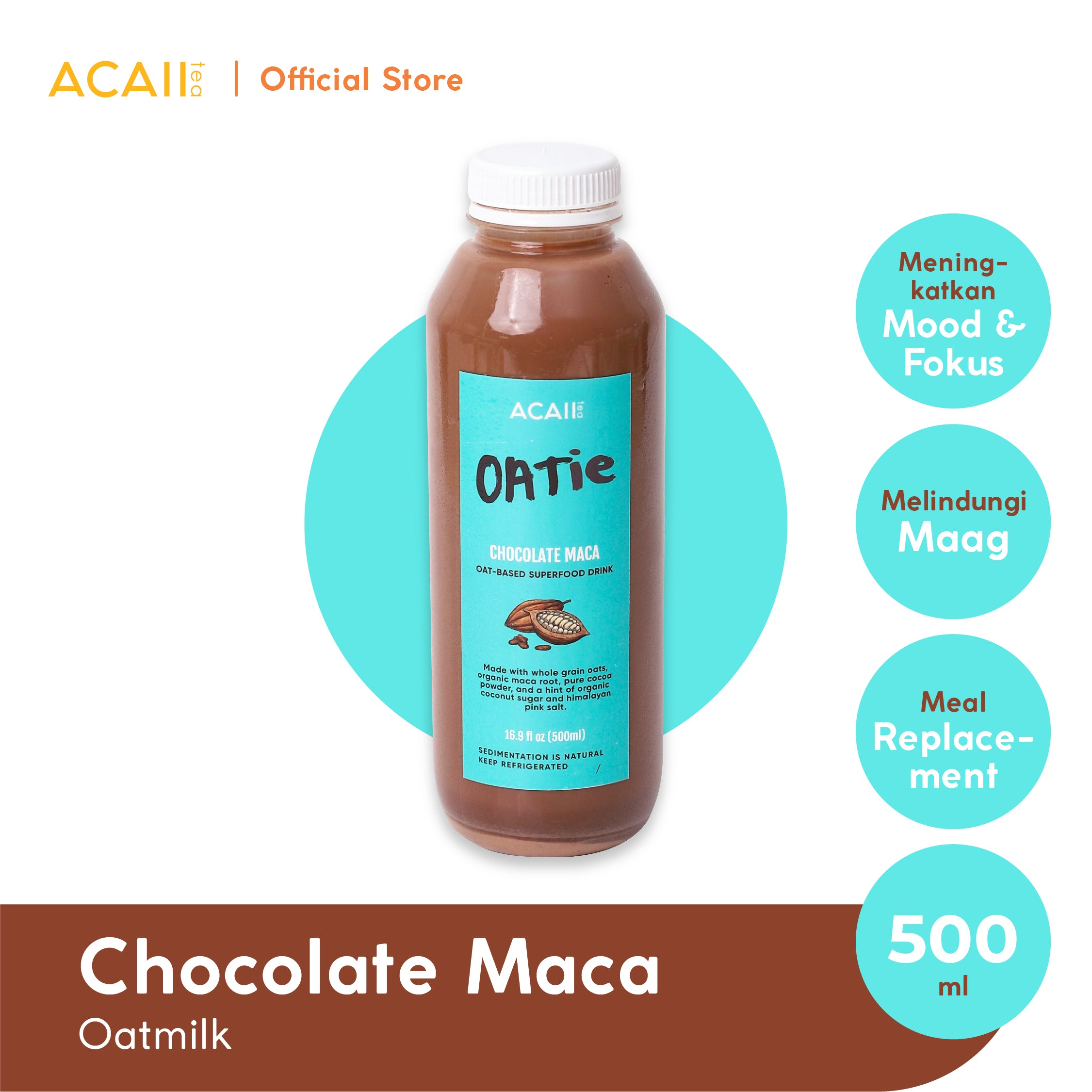 Acaii Tea Chocolate Maca Oatmilk (500ml)