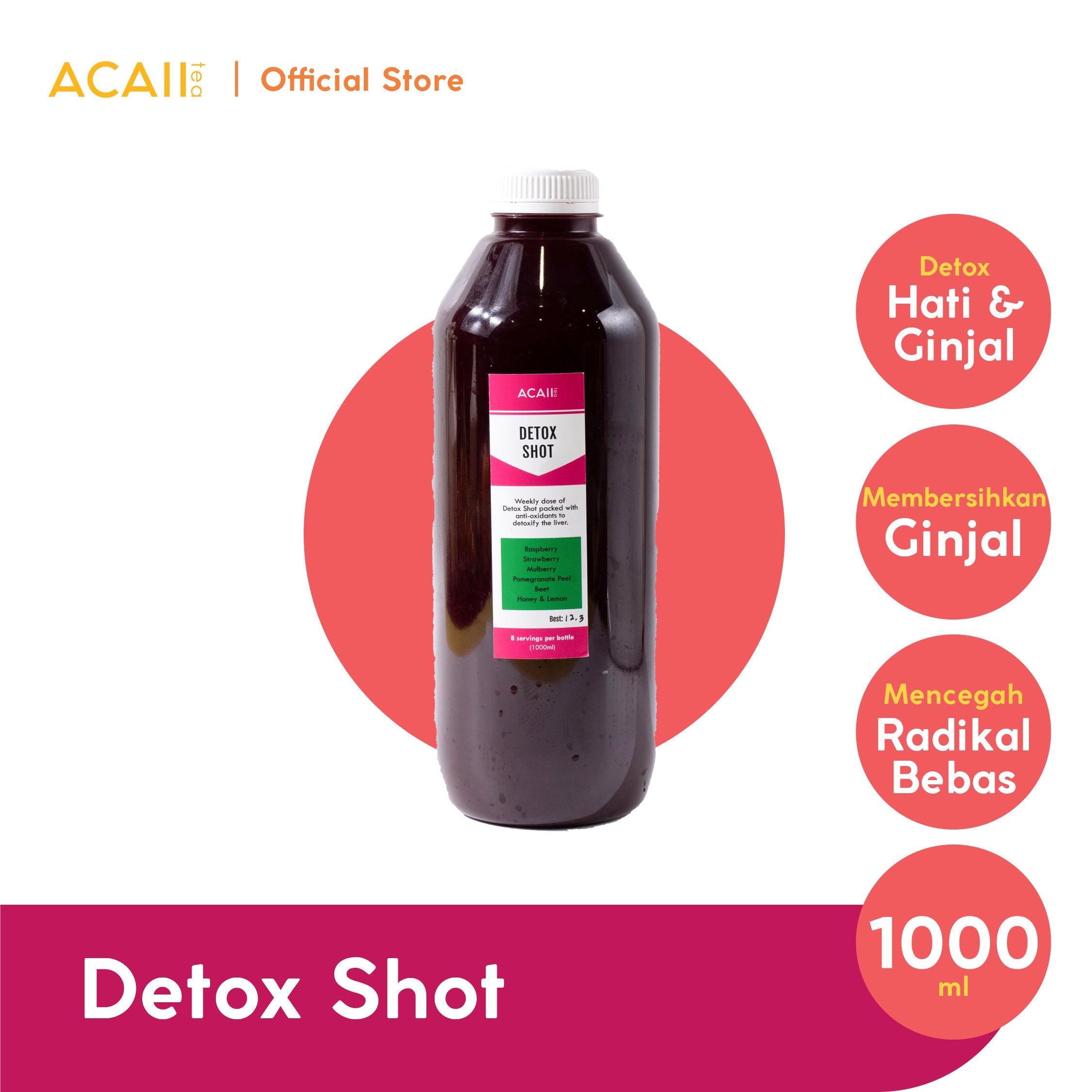 Detox Shot 1000ml – Acaii Tea