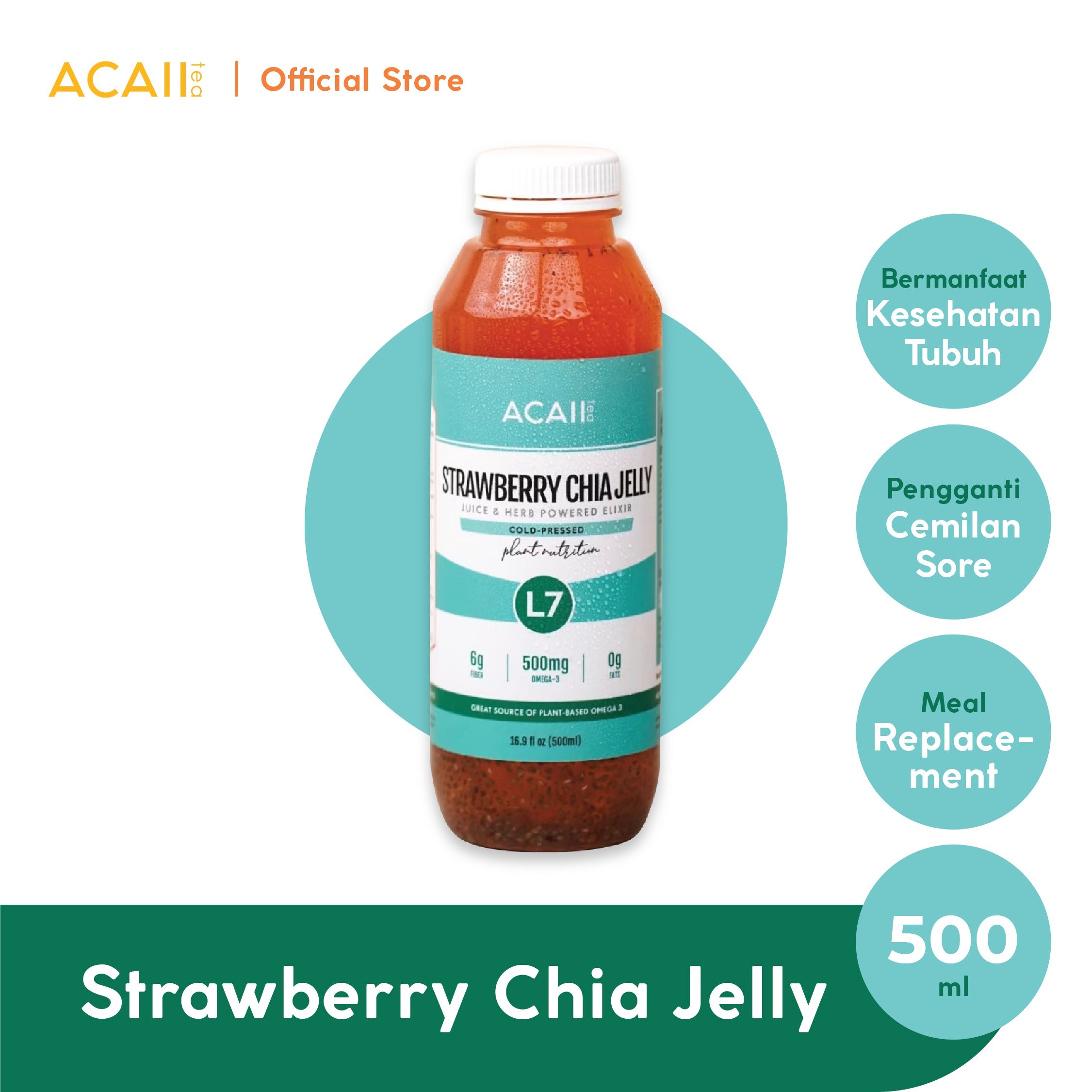 L7 Strawberry Chia Jelly 500ml – Acaii Tea
